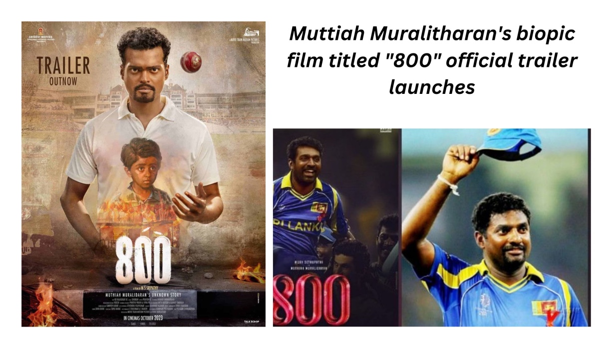 Muttiah Muralitharan's biopic film titled "800" official trailer launches